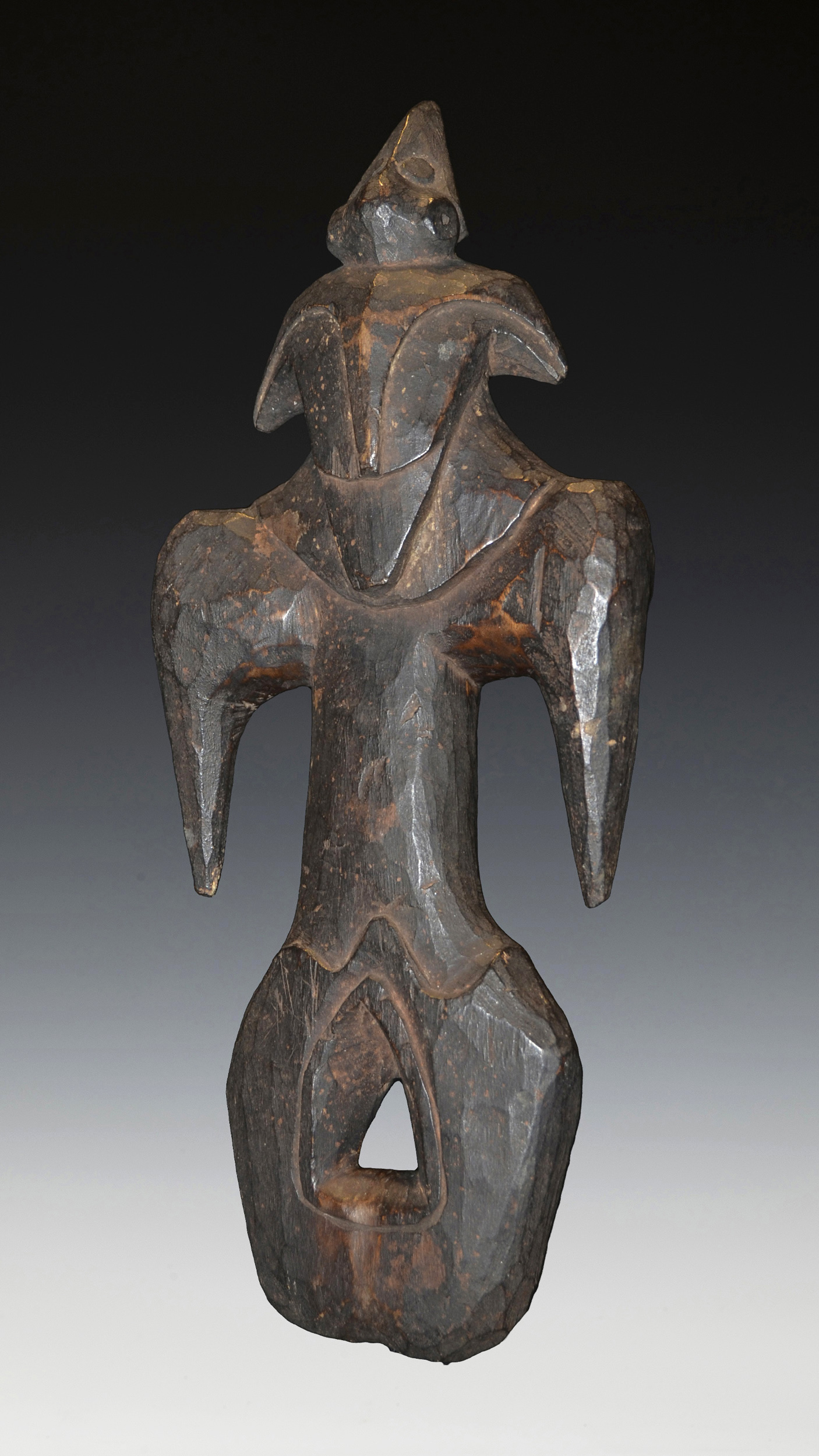 A Fine Old New Guinea Basket Hook Figure Sepik River Area Papua New Guinea